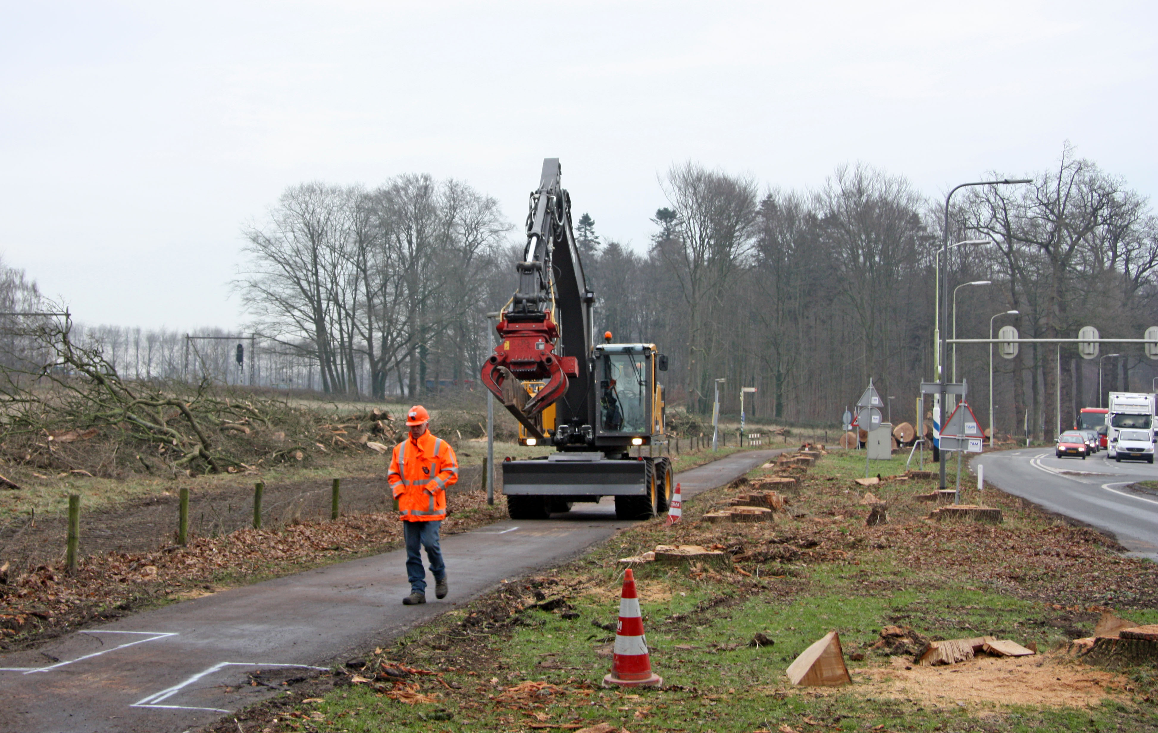 Bomen gekapt voor Traverse » Regiobode