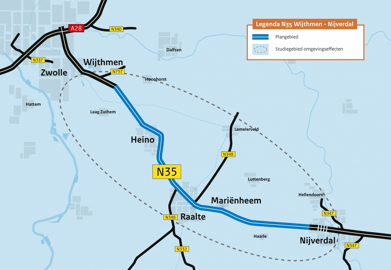 Notitie over N35 Wijthmen-Nijverdal ter inzage gelegd » Salland Centraal